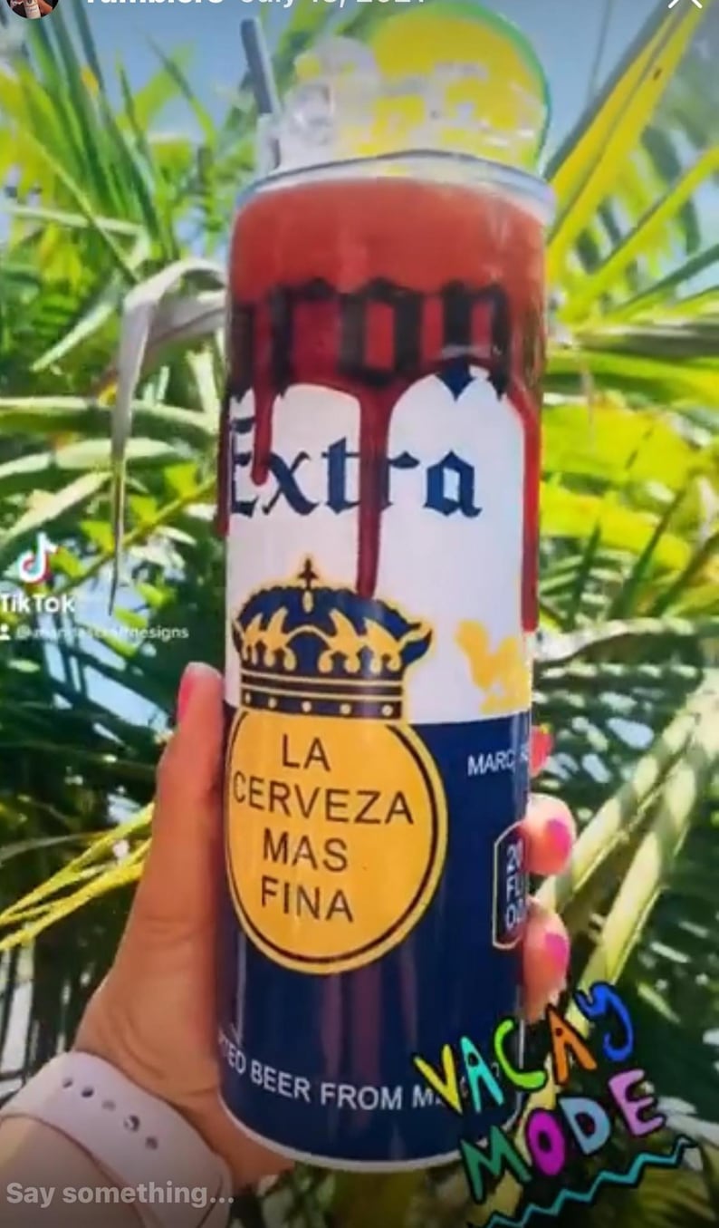 Custom Beer Tumbler: 3D Drip, Chamoy, Travel Mug - Etsy