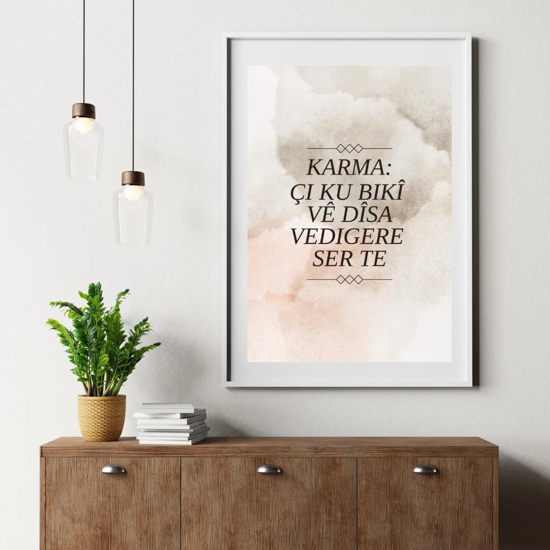 Digital Poster for Self-printing With Kurdish Proverb - Etsy