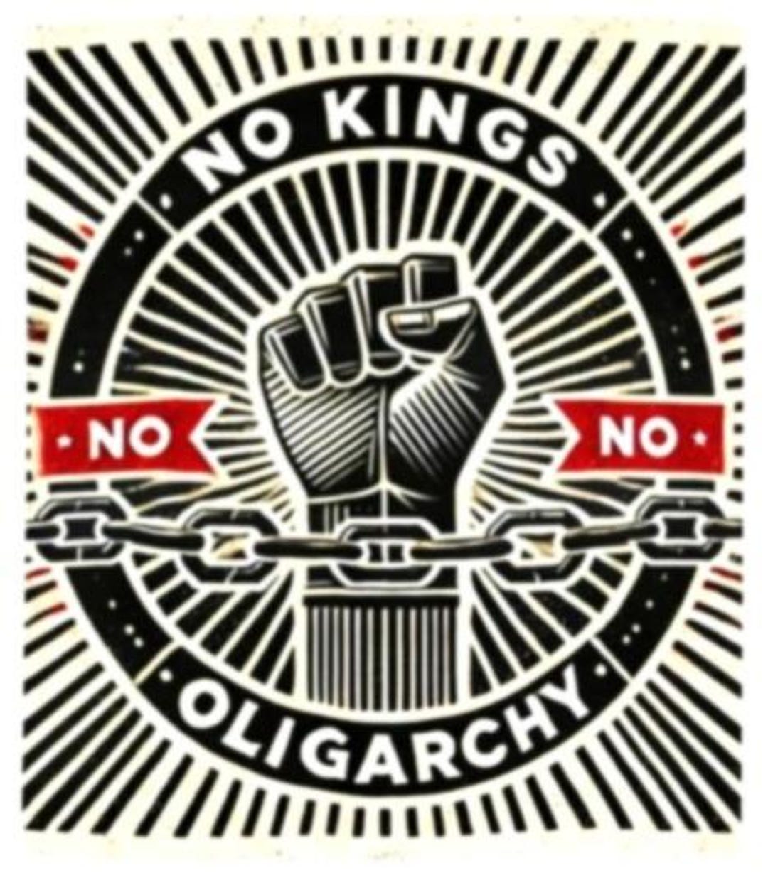 No Kings Magnet | Anti Oligarchy Magnet | Political Protest Magnet ...