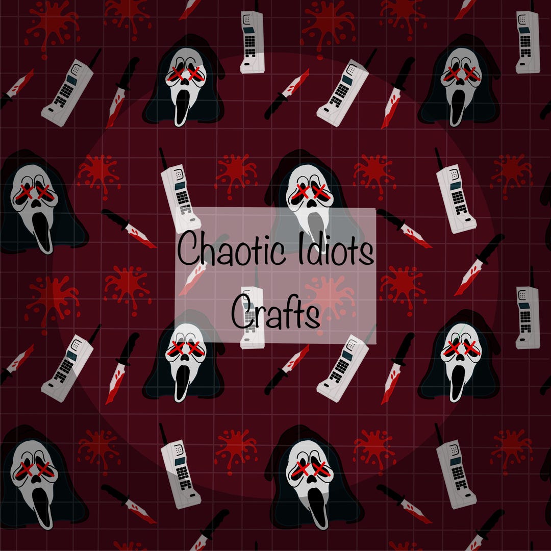 Psycho Killer Seamless Pattern | Wallpaper | Kindle Insert | Wrapping ...