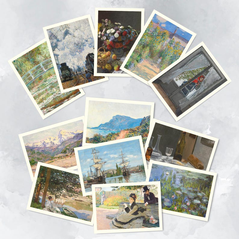 Claude Monet Postcards – Made in France - Etsy