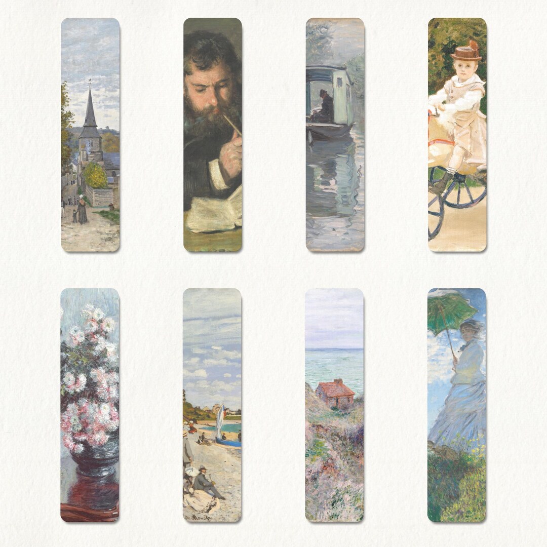 Claude Monet Bookmarks Made in France - Etsy