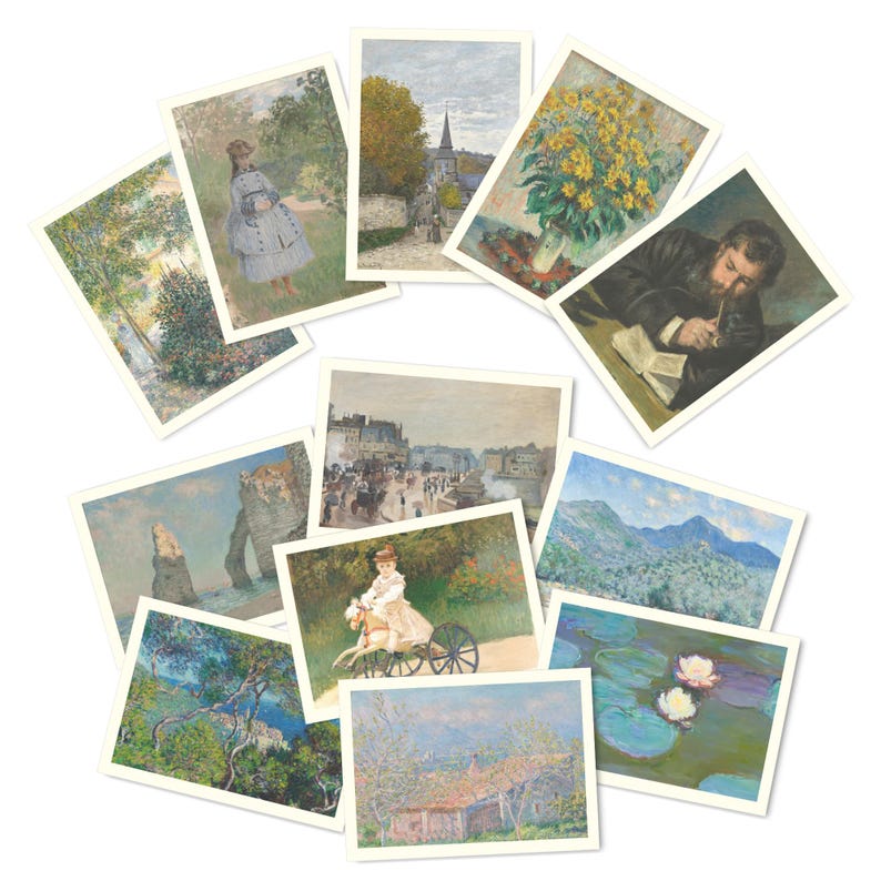 Claude Monet Postcards Made in France - Etsy