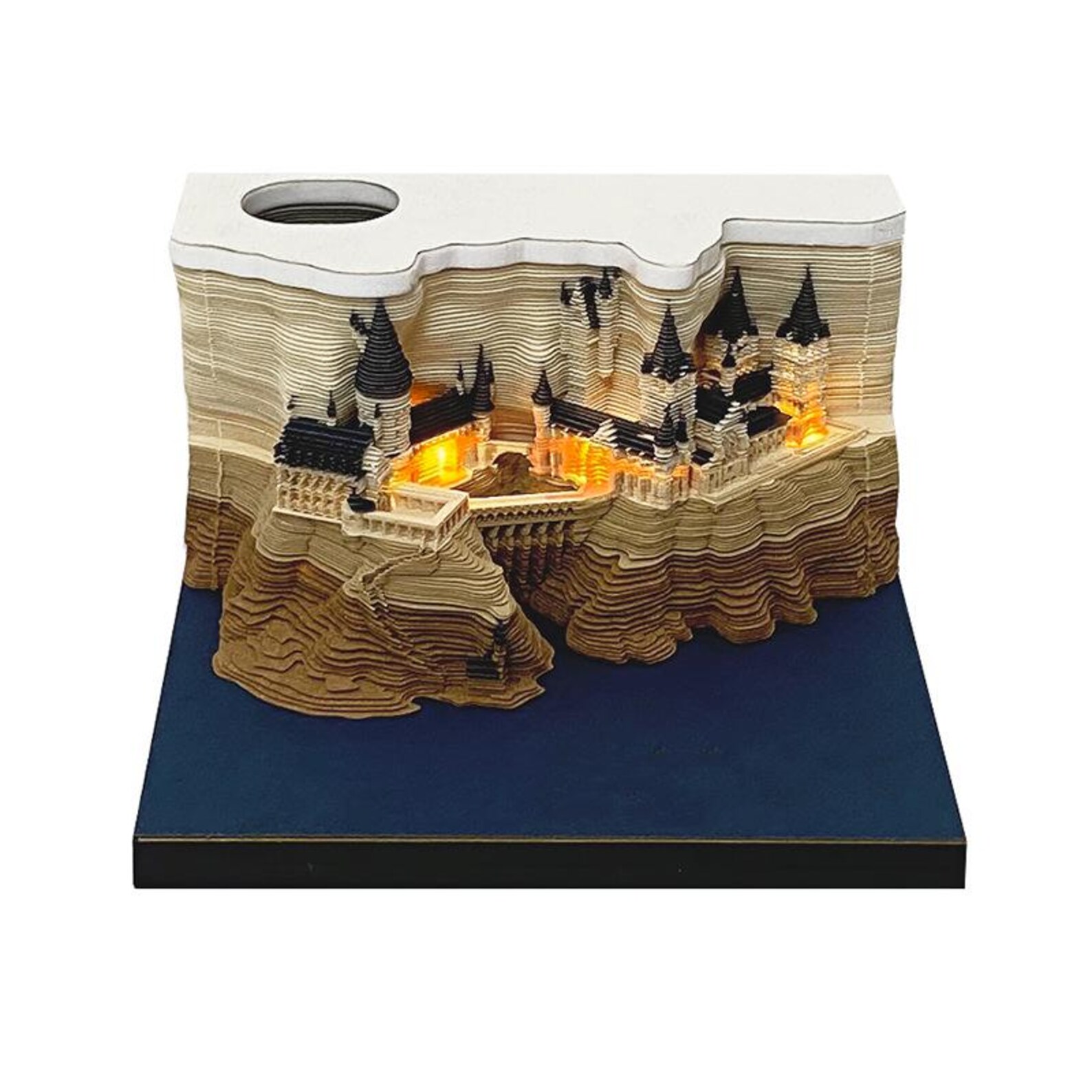 Wizard Castle Desk Calendar With LED Lights, Pen Holder & Bookmark - Etsy