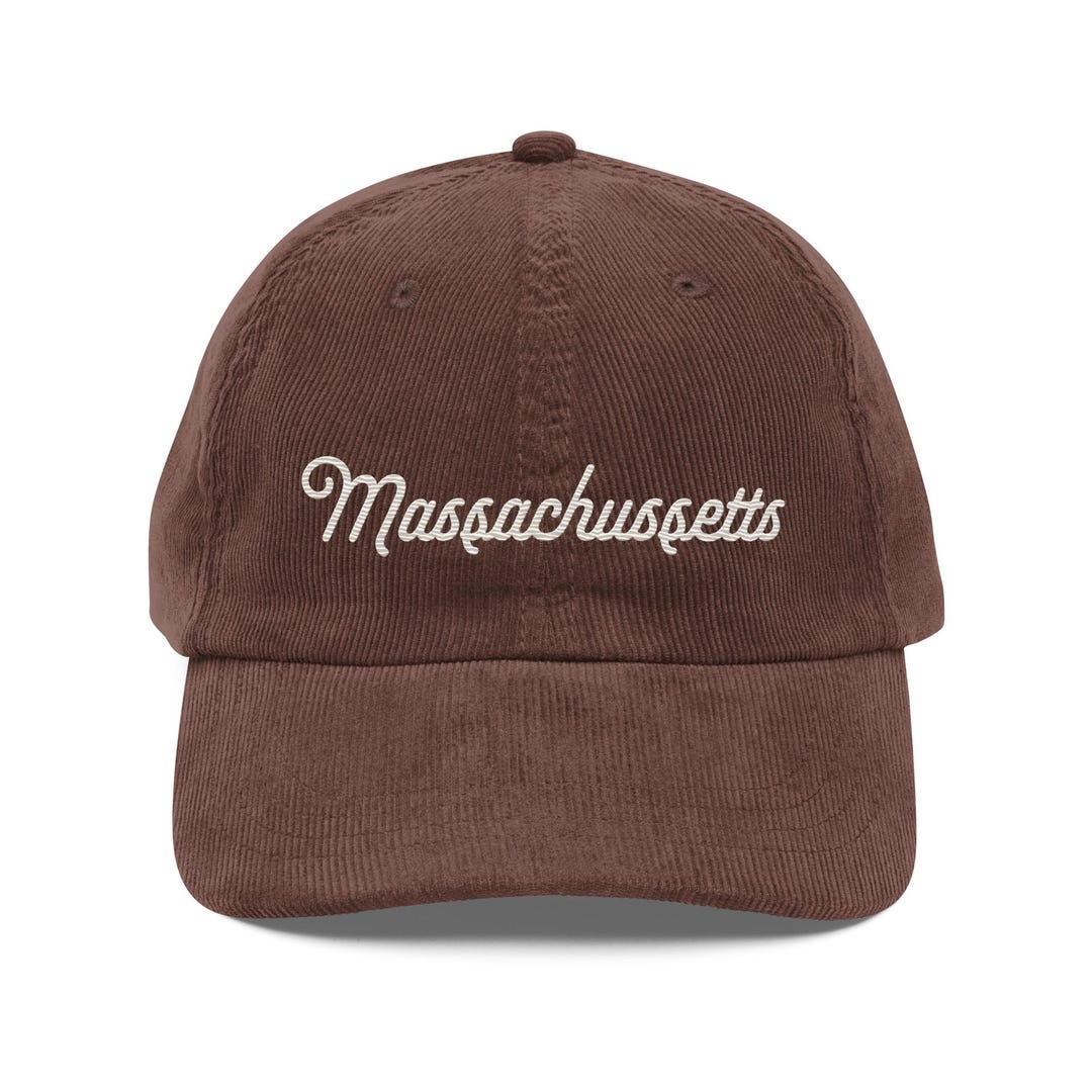 Vintage Massachusetts Corduroy Cap - Etsy