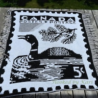 Crochet Color Work Tapestry Loon Pattern - Etsy