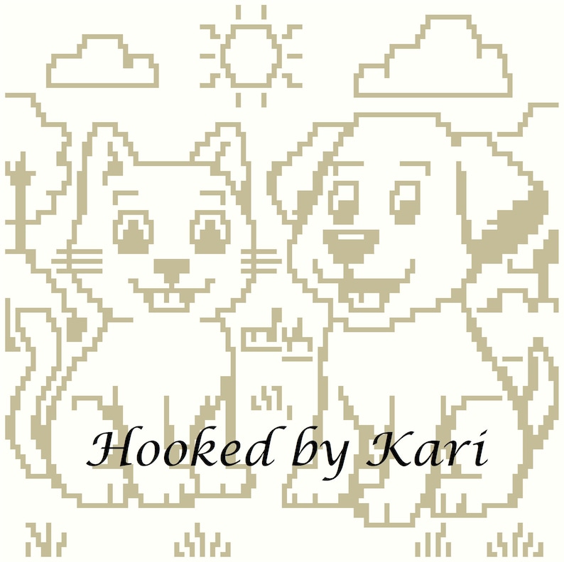 Whiskers & Paws - Mozaïek babydekentje ALLEEN PATROON - Etsy België