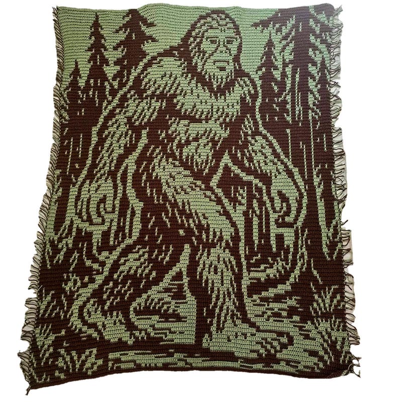 Bigfoot Mosaic Crochet - Etsy
