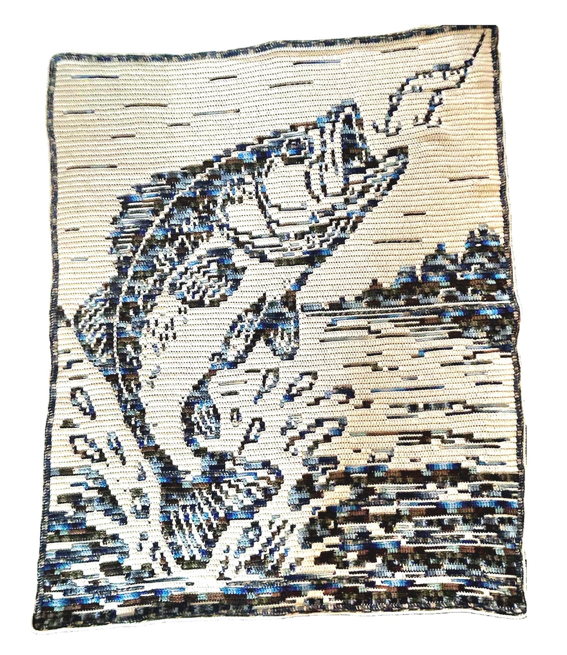 Largemouth Bass - Overlay Mosaic Blanket PATTERN ONLY - Etsy