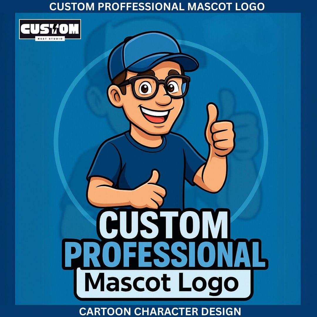 Modern Custom Mascot Logo Design | Professional Brand Logo | Unique ...