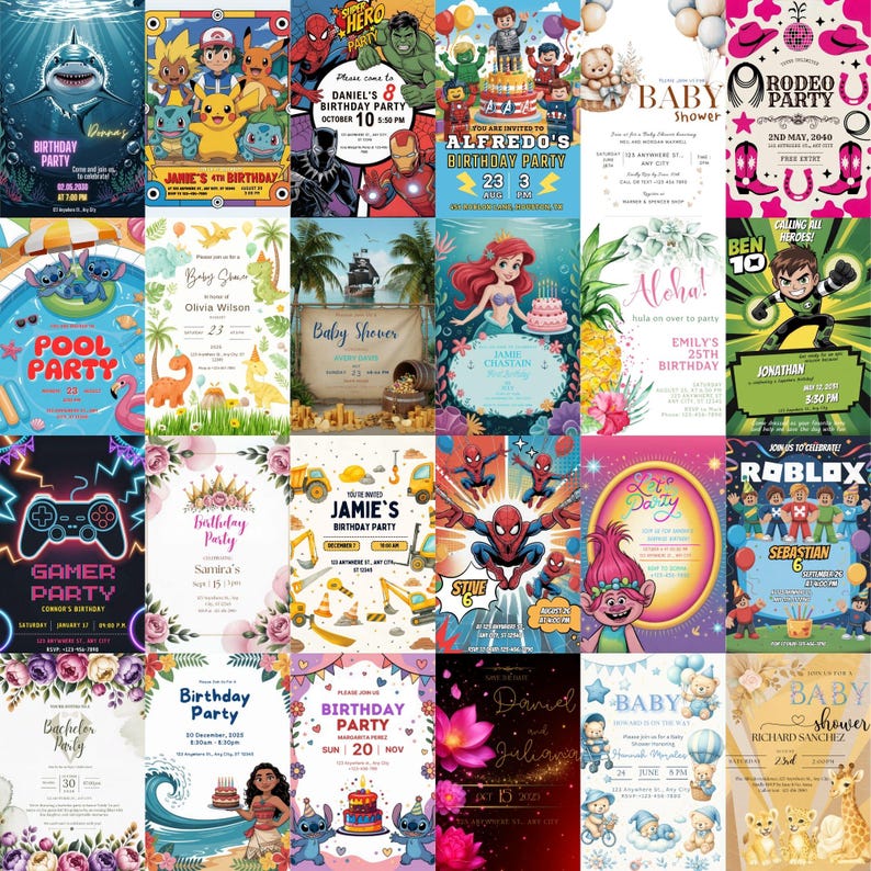 Made-to-order Invitation | Customized Birthday or Baby Shower Digital ...