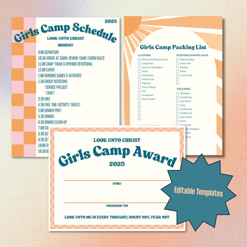 Lds Girls Camp - Etsy