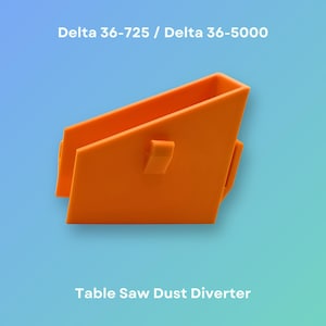 Delta 36-725 or 36-5000 Table Saw Dust Diverter | Workshop Dust ...