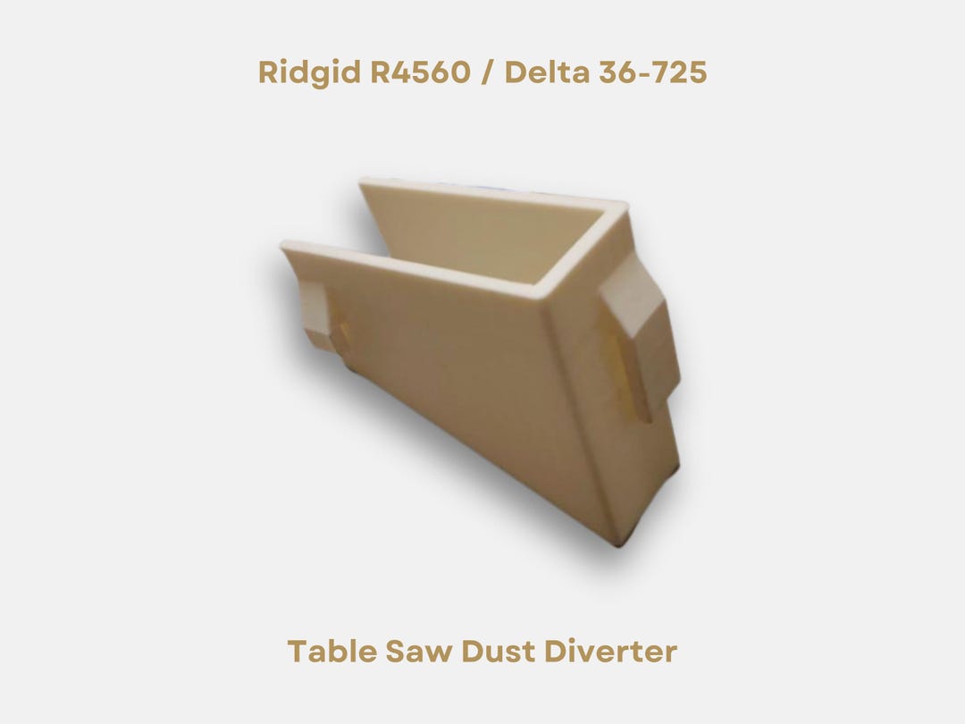 Ridgid R4560 / Delta 36-725 Table Saw Dust Diverter Workshop Dust ...