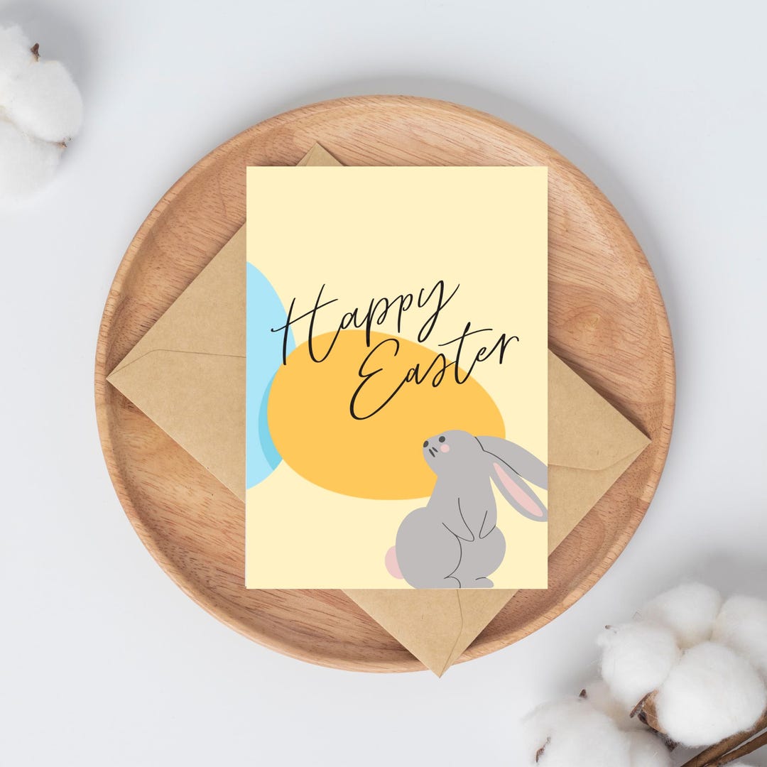 Printable Easter Card, Digital Download Easter Card, Card for Easter ...