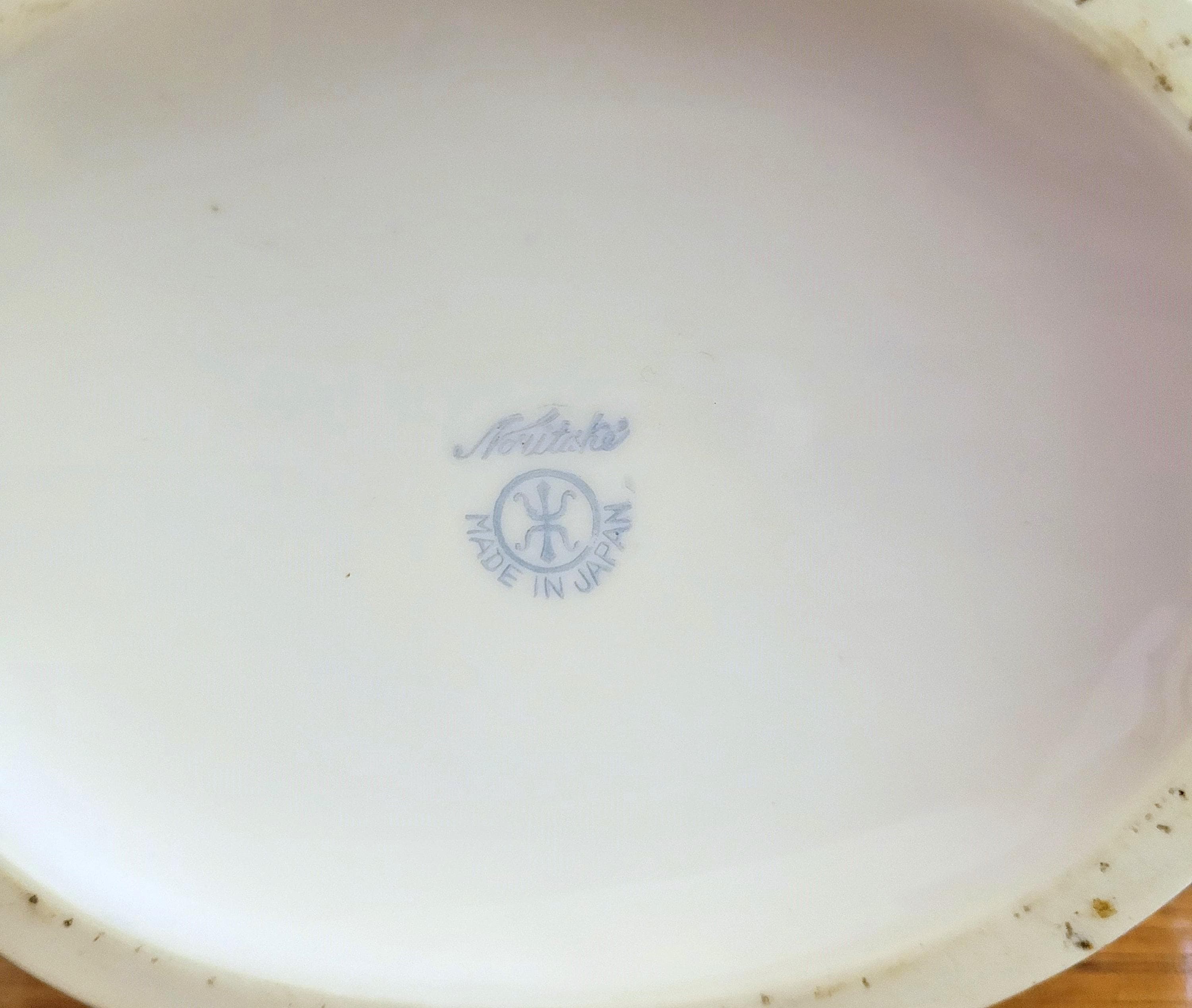 Japanese NORITAKE Hand Painted Porcelain Flower Basket (#93) - Etsy