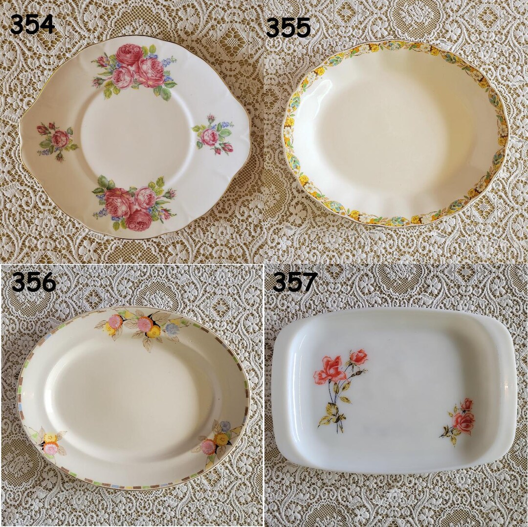 Grindley 'creampetal', Duchess, Tams Ware Serving Platters (#354-357 ...