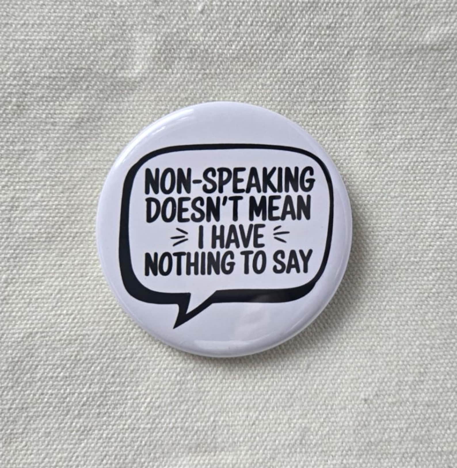 Nonspeaking Autism Acceptance Magnet Pin Button Badge Gift Set Autism ...