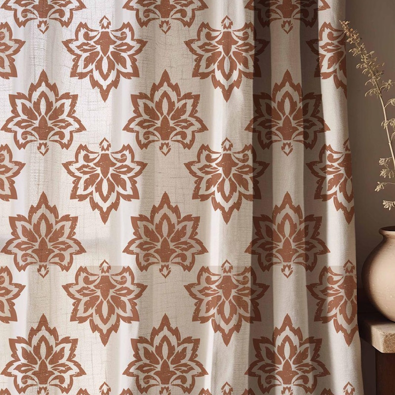 Terracotta Curtain - Etsy