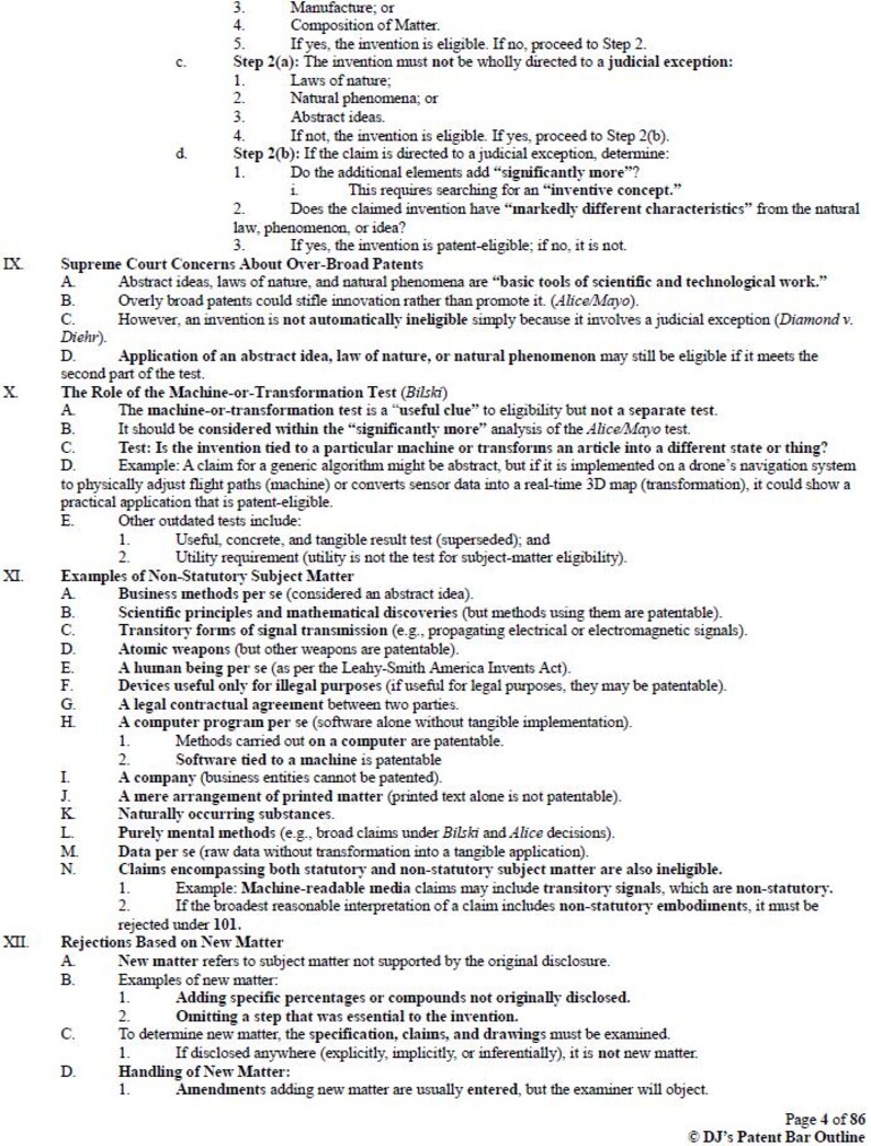 U.S. Patent Bar Exam Study Outline: Digital Jurist's Guide to Passing ...