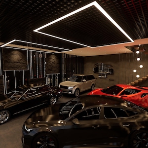 Custom Car Showroom Interior Design – Bespoke Auto Gallery With 3D ...