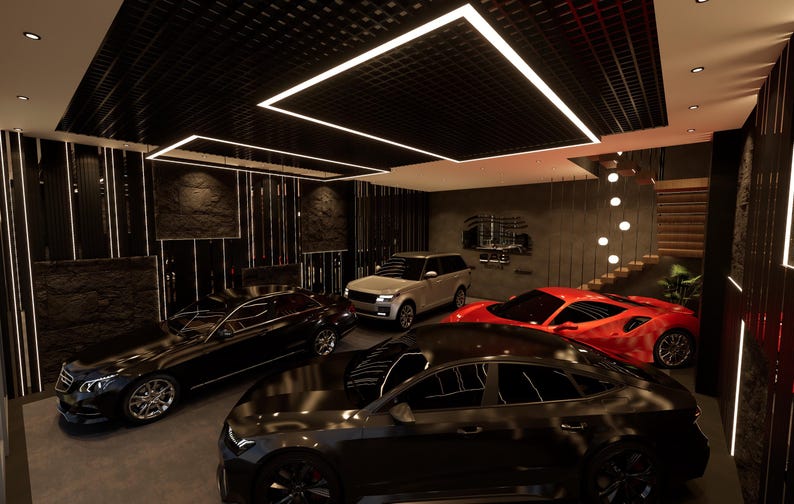 Custom Car Showroom Interior Design – Bespoke Auto Gallery With 3D ...