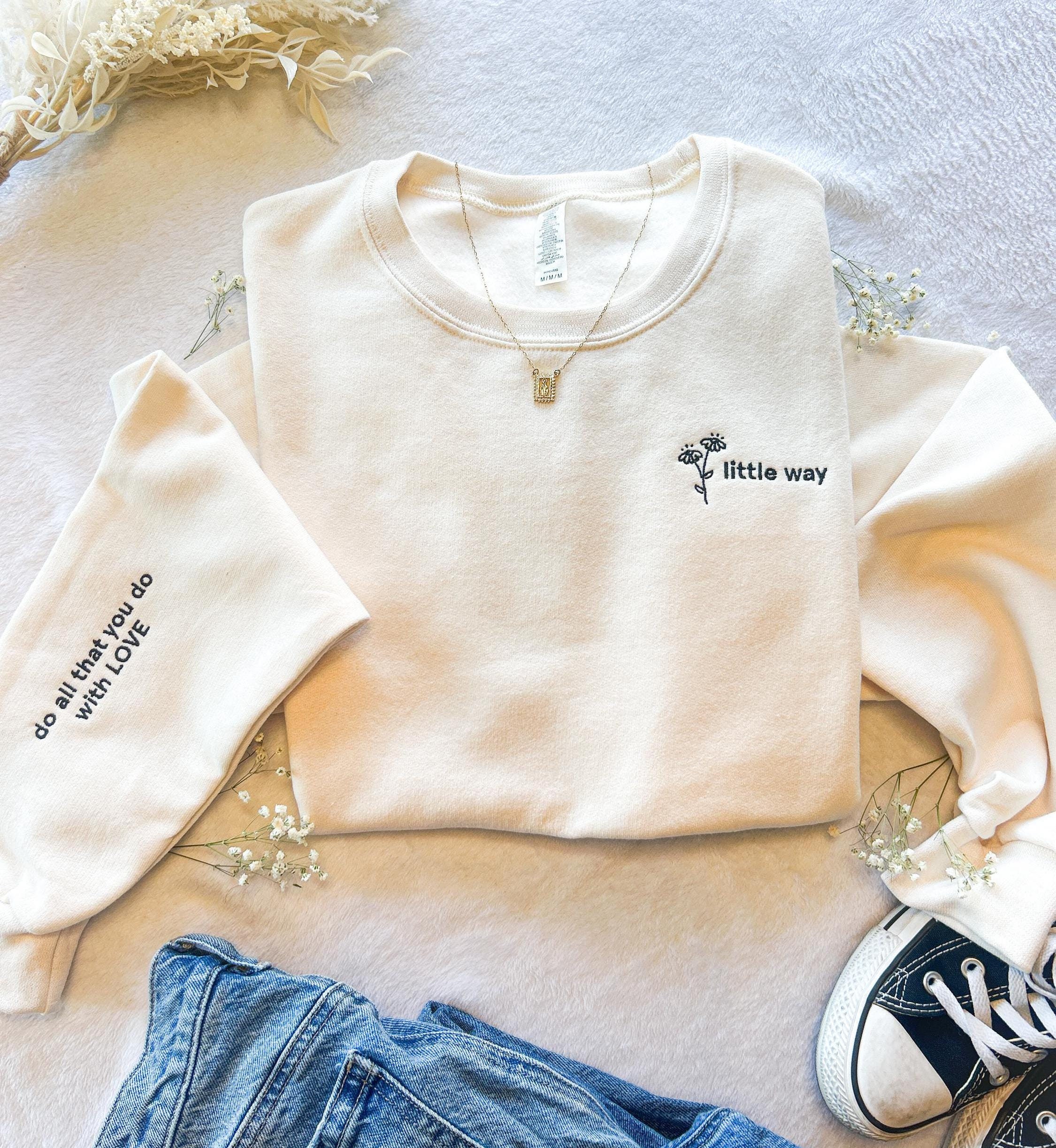 St. Therese of Lisieux Embroidered Sweatshirt, Catholic Saint ...