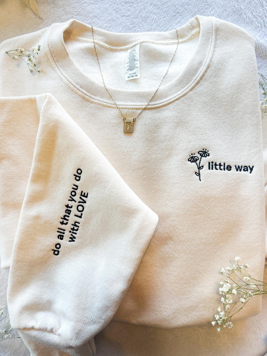 St. Therese of Lisieux Embroidered Sweatshirt, Catholic Saint ...