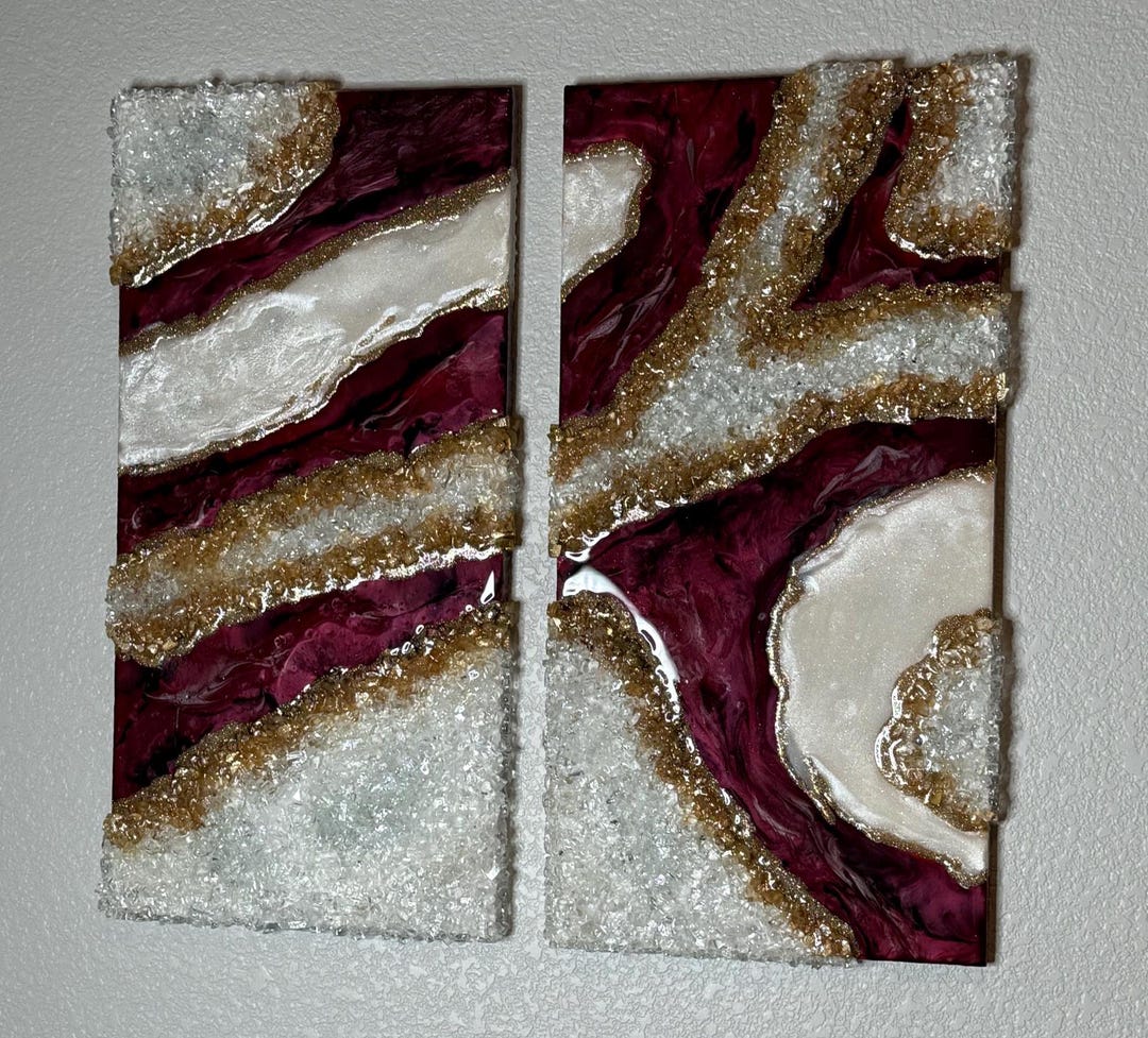 Geode Resin Wall Art/ Geode/epoxy / Wall Art/ Geode / Epoxy Geode ...