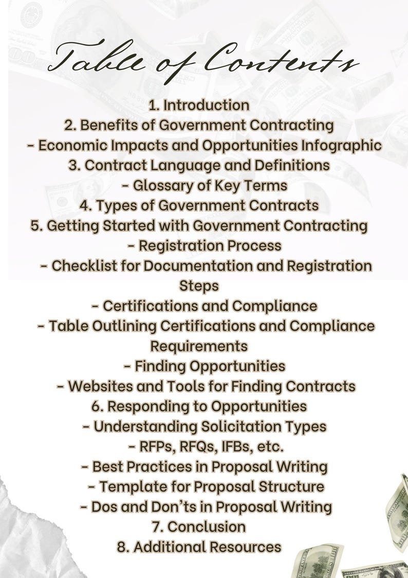 Government Contracting Guide: Secure High-value Contracts - Etsy