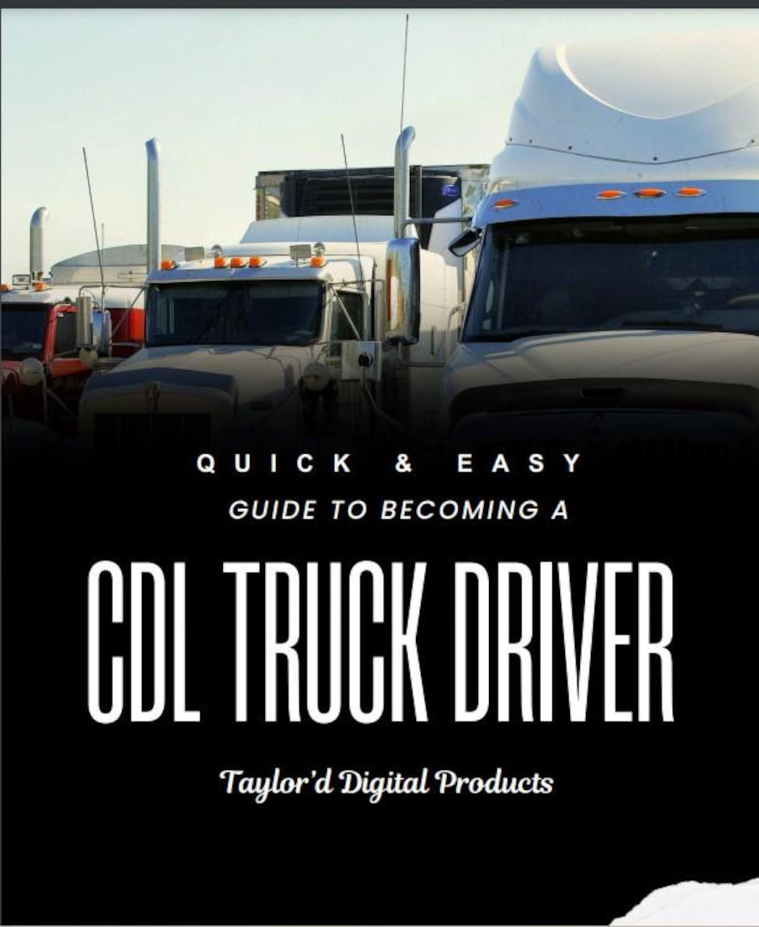 Quick & Easy Guide to Becoming a CDL Truck Driver - Etsy
