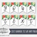 Tropical Floral Banner Printable Tropical Baby Shower - Etsy