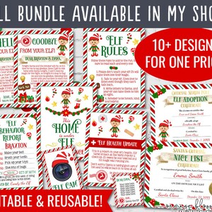 Editable Elf Note, Custom Elf Letter, Small Size, Personalized ...