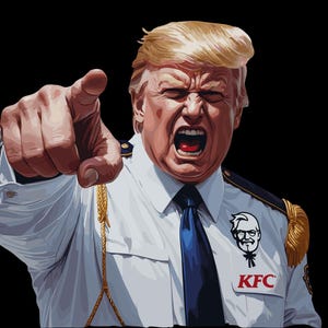 Angry Donald Trump Gold Card KFC Logo you're Fried Svg Pdf Eps Png ...