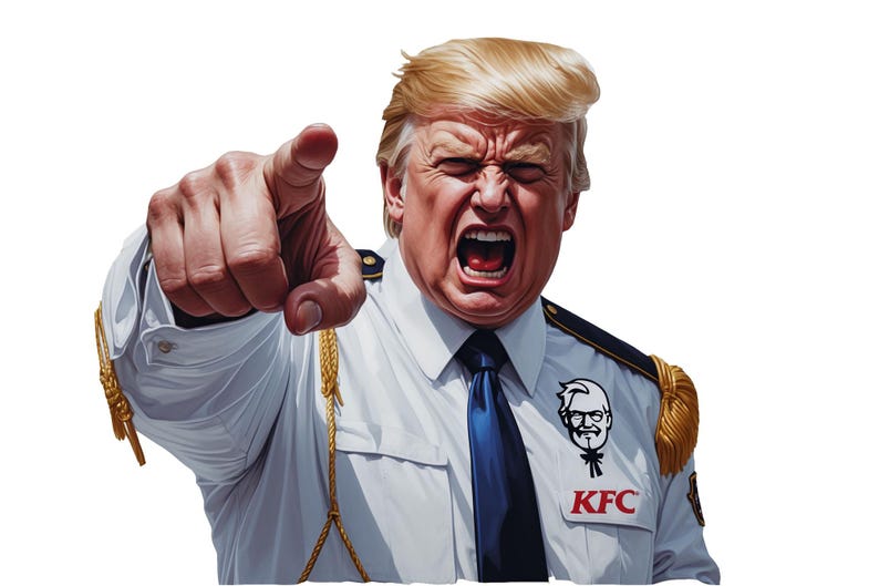 Angry Donald Trump Gold Card KFC Logo you're Fried Svg Pdf Eps Png ...