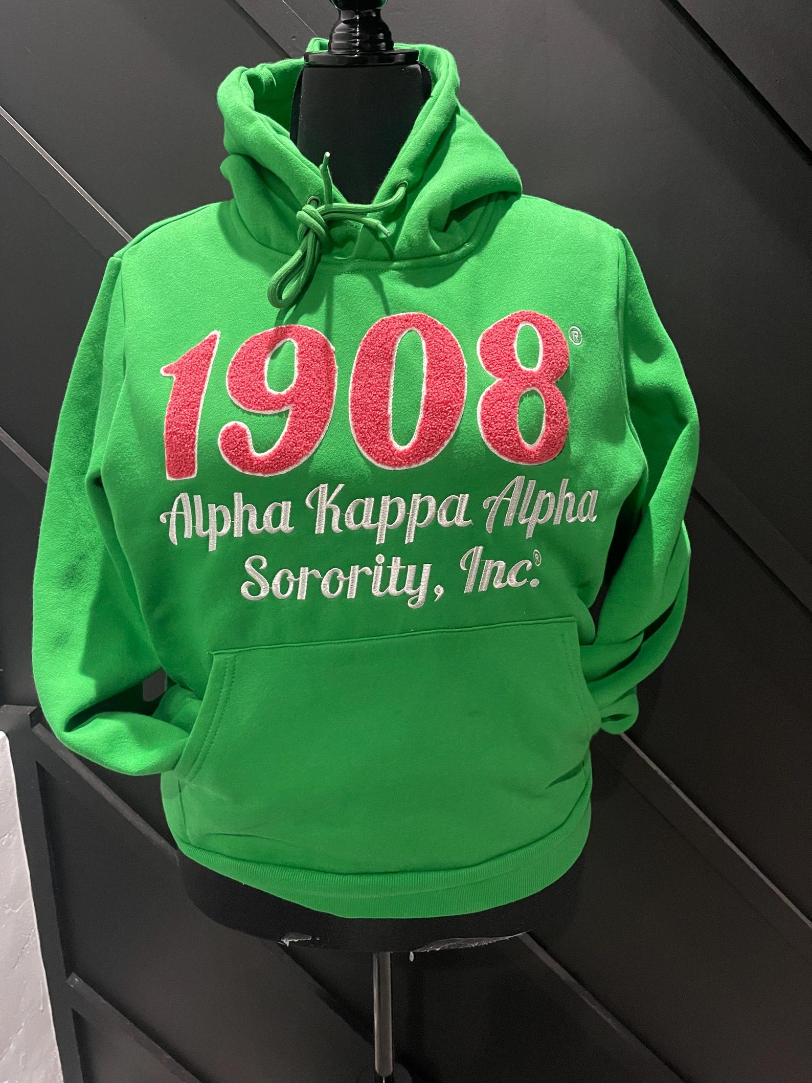 Alpha Kappa Alpha Hoodie AKA Hoodie 1908 Hoodie, AKA Chenille Patch and ...