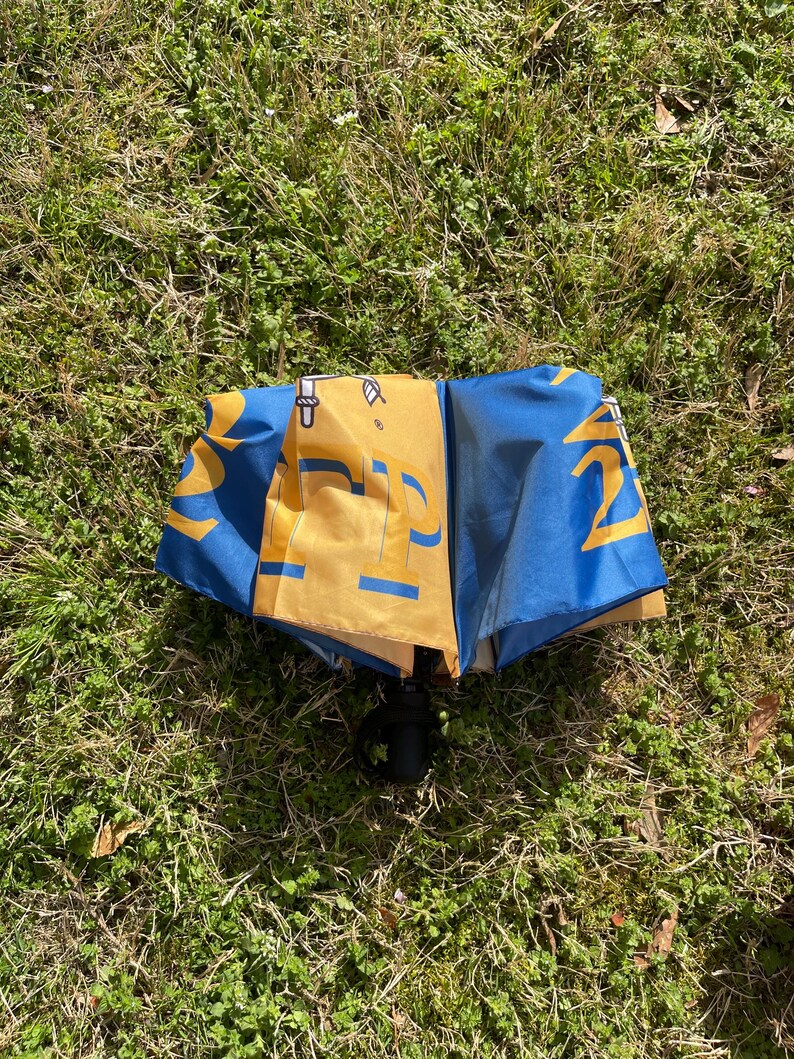 Sigma Gamma Rho Umbrella SGRHO Blue and Gold Sorority Umbrella Greek ...