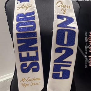 Custom Graduation Sash, Stole - Etsy