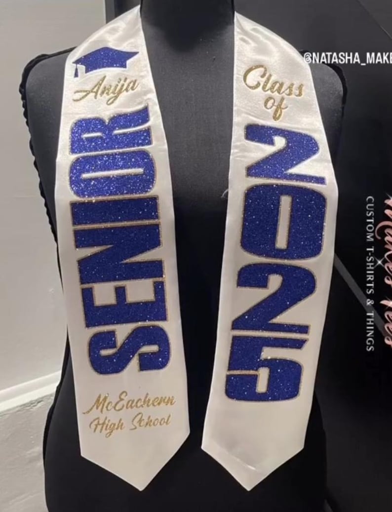 Custom Graduation Sash, Stole - Etsy