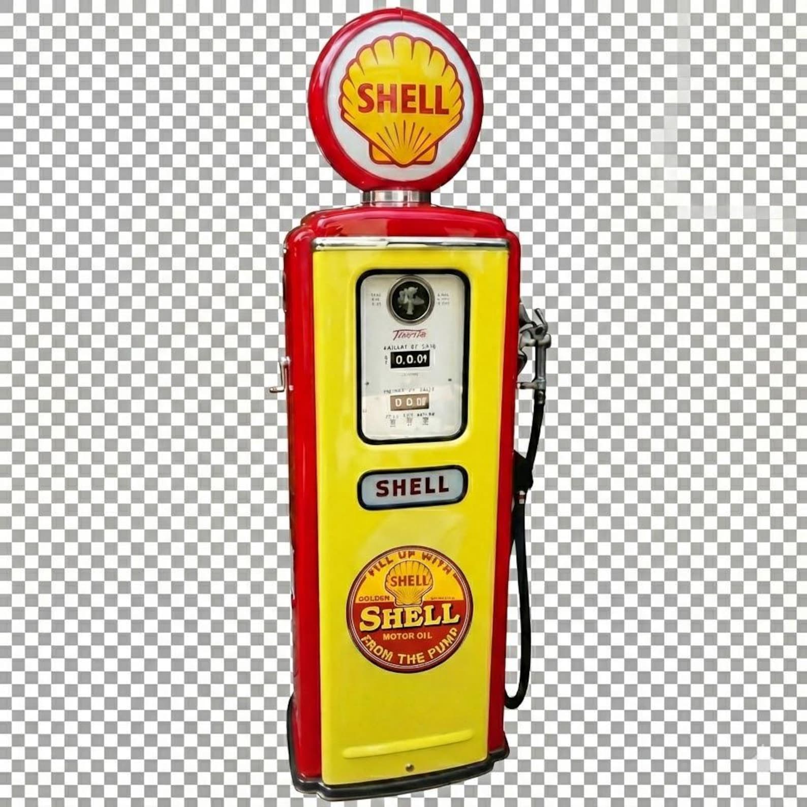 Vintage 1930s Shell "golden Shell" Motor Oil Sticker -retro Gas Station ...