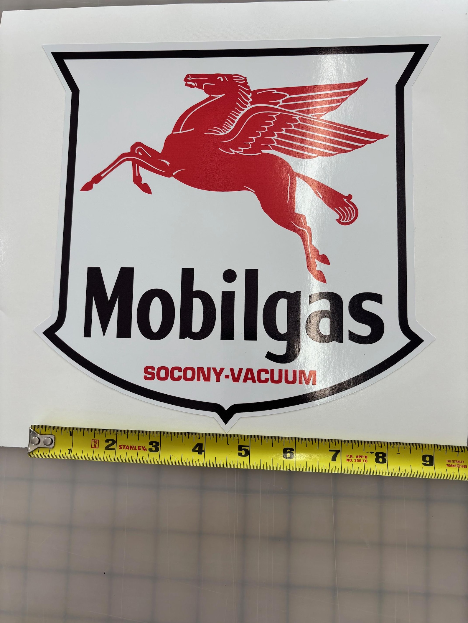 Mobilgas Vintage Gas Pump Sticker Kit for Door Mural/fridge Wrap Great ...