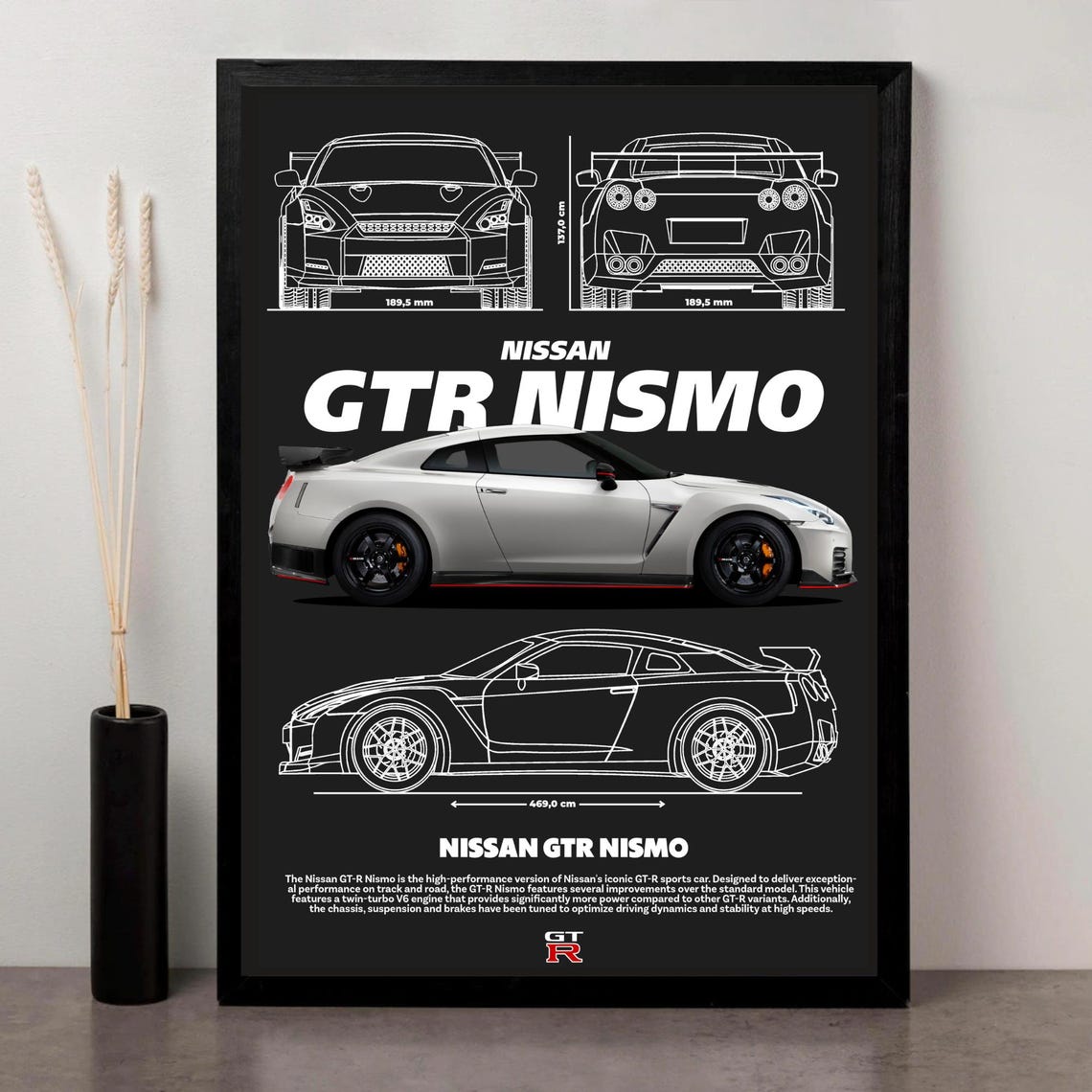 Printable Nissan GTR Nismo Poster | Digital Art High-quality PDF Print ...