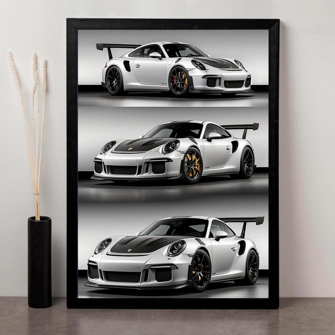 Printable Porsche 911 GT3 RS Digital Art | High-quality PDF and JPG ...