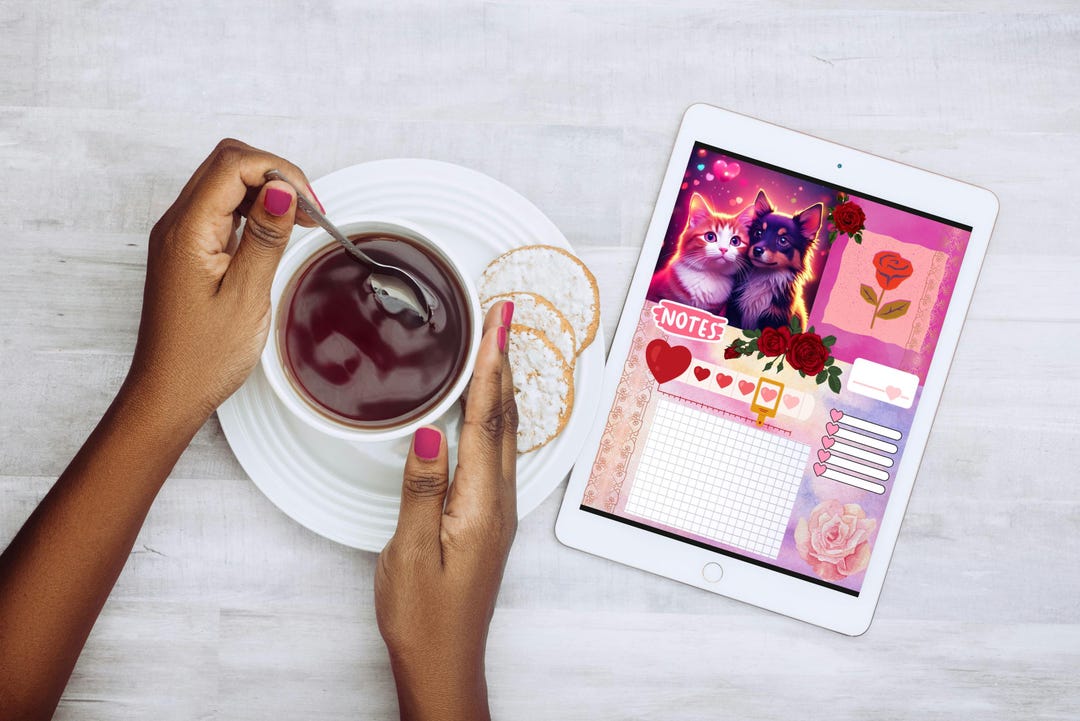 Valentines Day Note Template canva Pro Template - Etsy