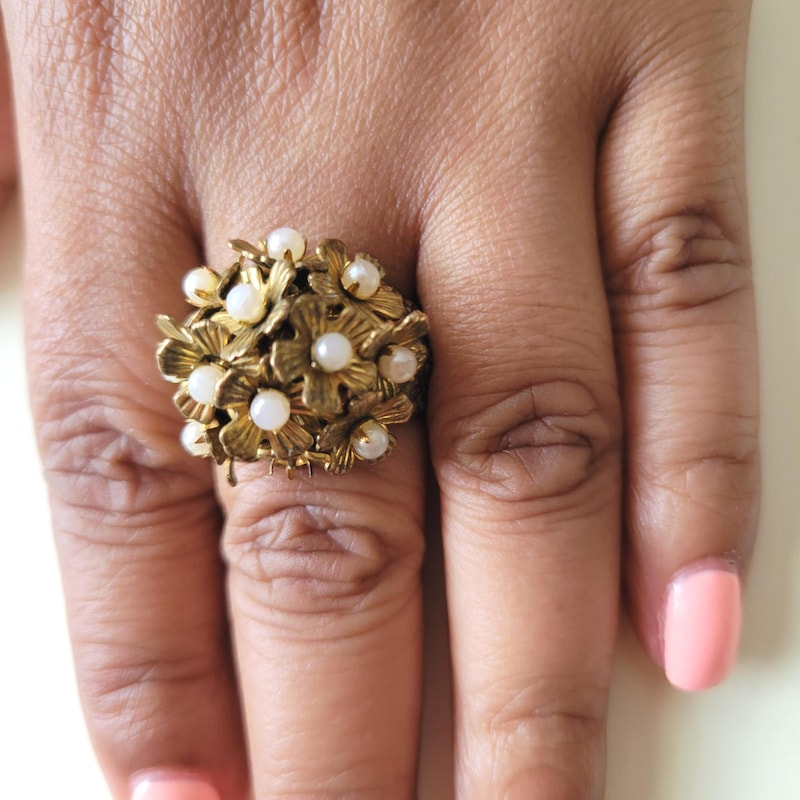 Miriam Haskell Ring - Etsy