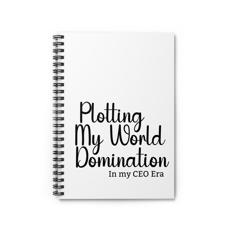 CEO Era Spiral Notebook: Motivational World Domination Planning - Etsy