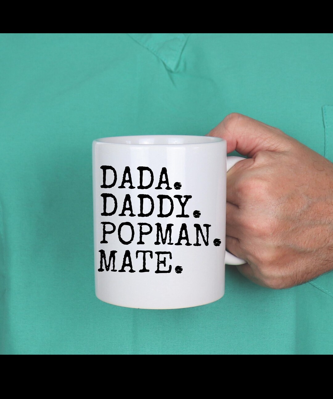 Funny Dad Mug, Dada Daddy Popman Mate, Father's Day Gift - Etsy UK
