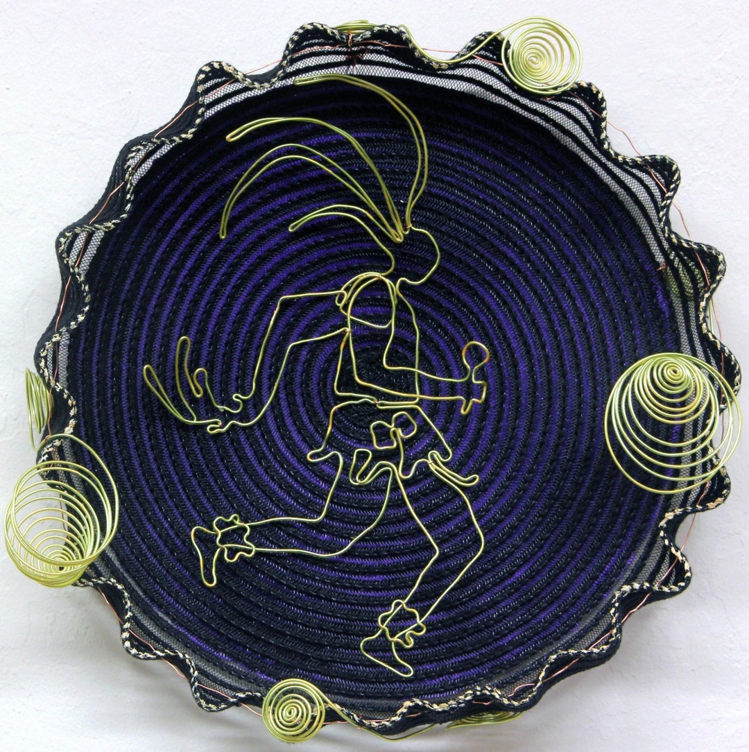 Wire Dancer Wall Sculpture Original Art Fuego - Etsy