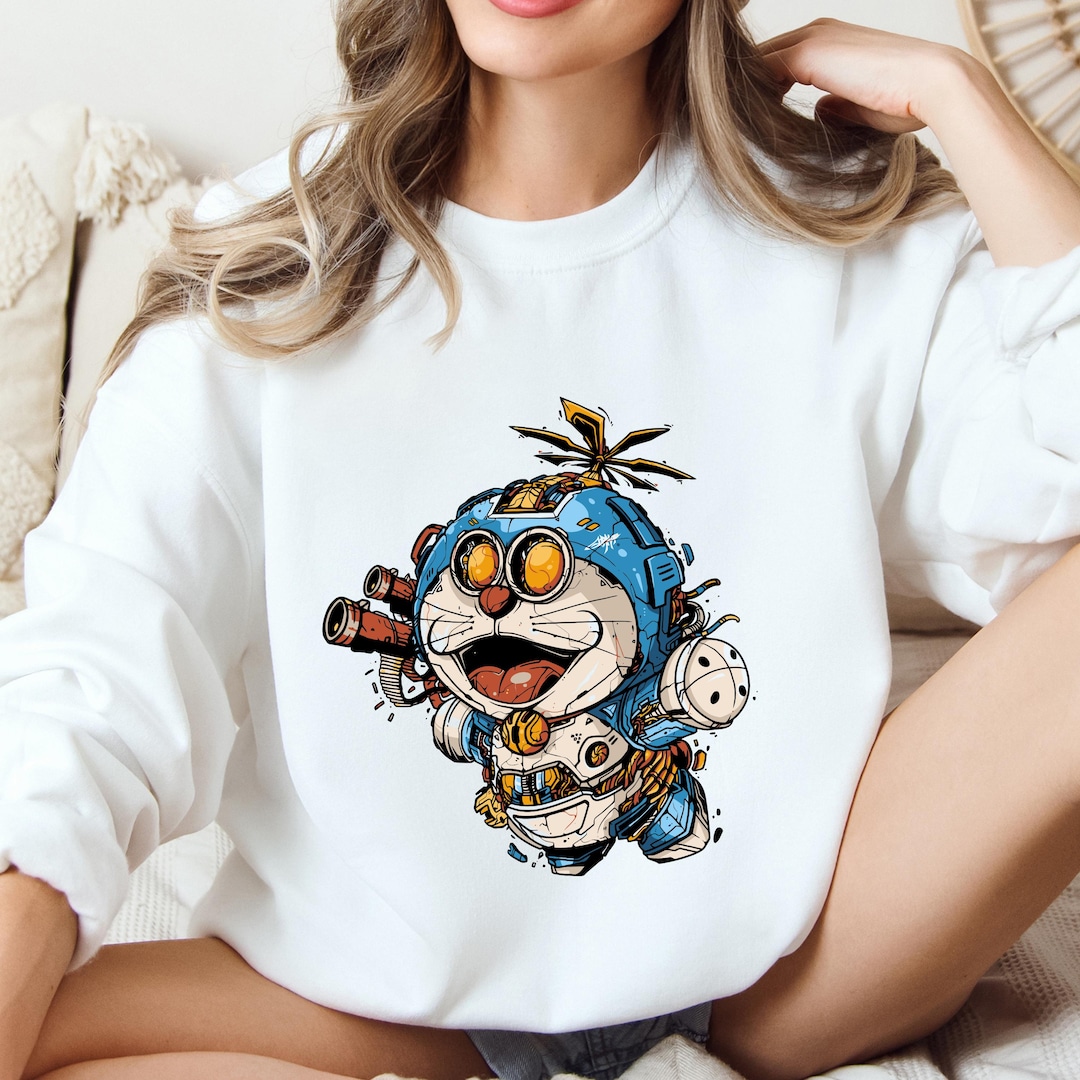 Doraemon Anime Shirt, Doraemon Retro Anime Hoodie, Unisex Anime Hoodie ...
