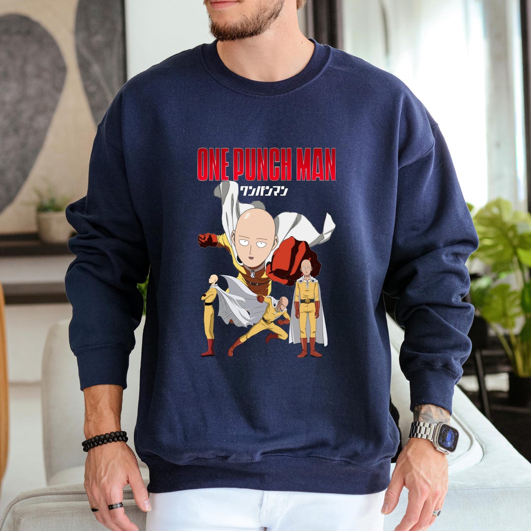 One Punch Man Shirt, Saitama Hoodie, ONE PUNCH MAN Anime Shirt, Anime ...